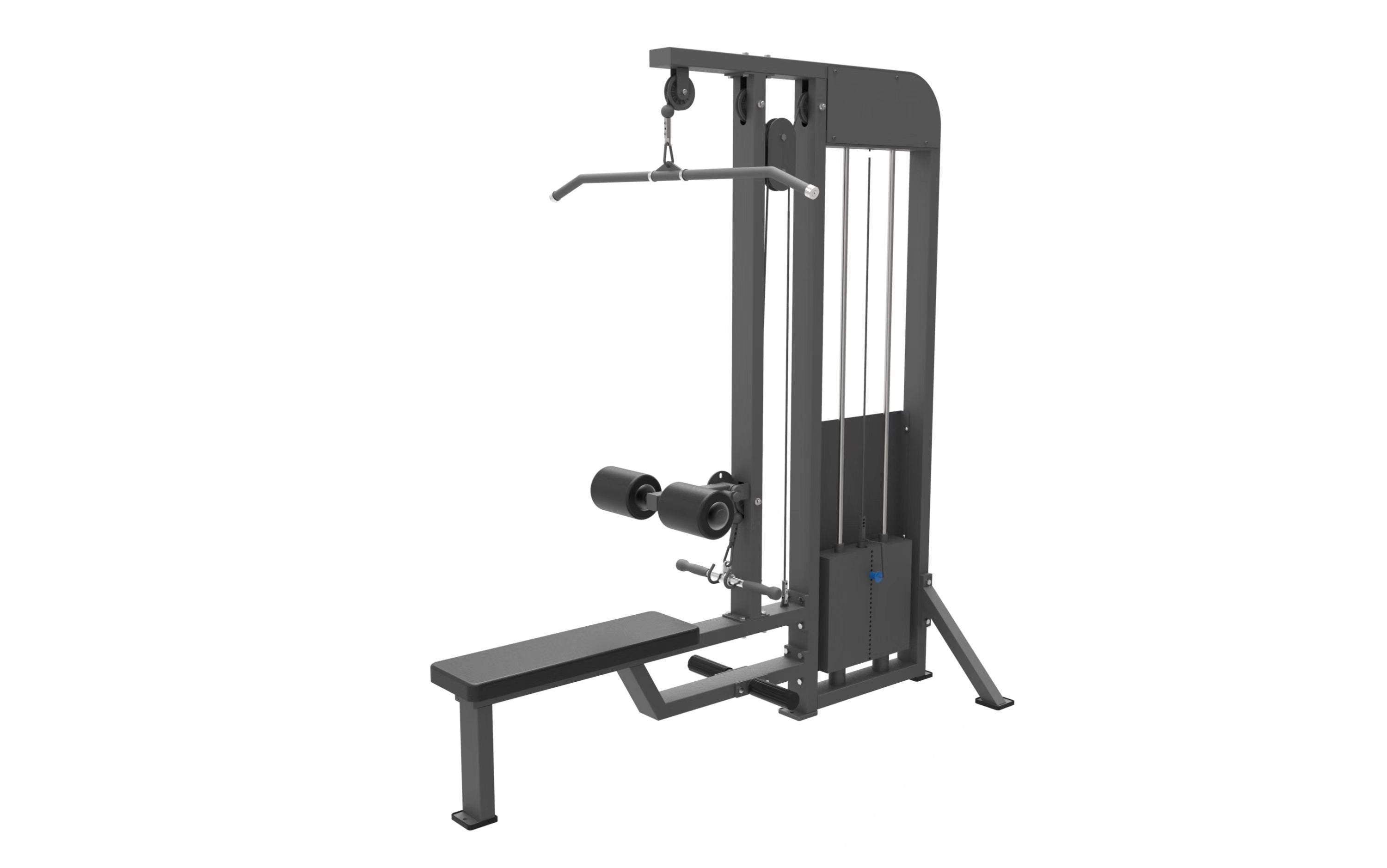 Lat pulldown/low row combo with 125kg stack – Mac Strength gym equipment